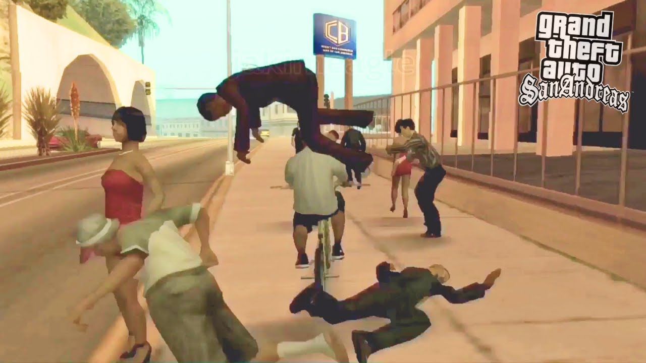 Bike Running Over Compilation - GTA San Andreas - YouTube