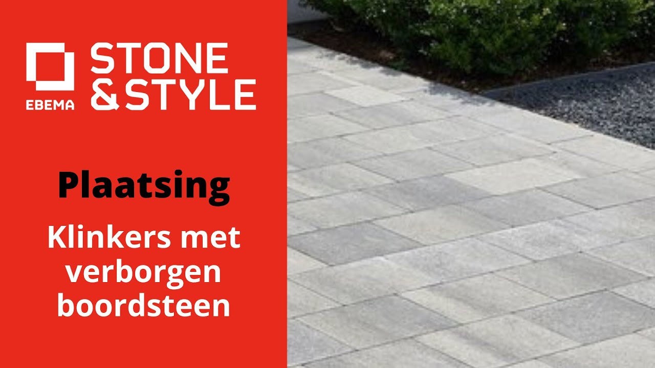 Plaatsing Klinkers met verborgen boordsteen | Ebema_Stone&Style - YouTube