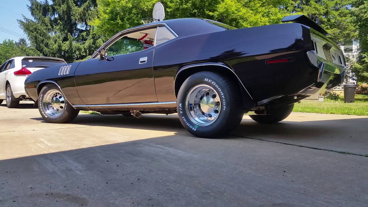 71 Plymouth Cuda 340 badlanz electric exhaust cutouts - YouTube