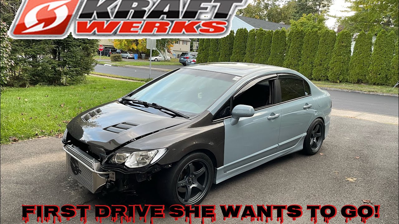 First Drive In My SuperCharged FD2 | 8th Gen Civic Si - YouTube