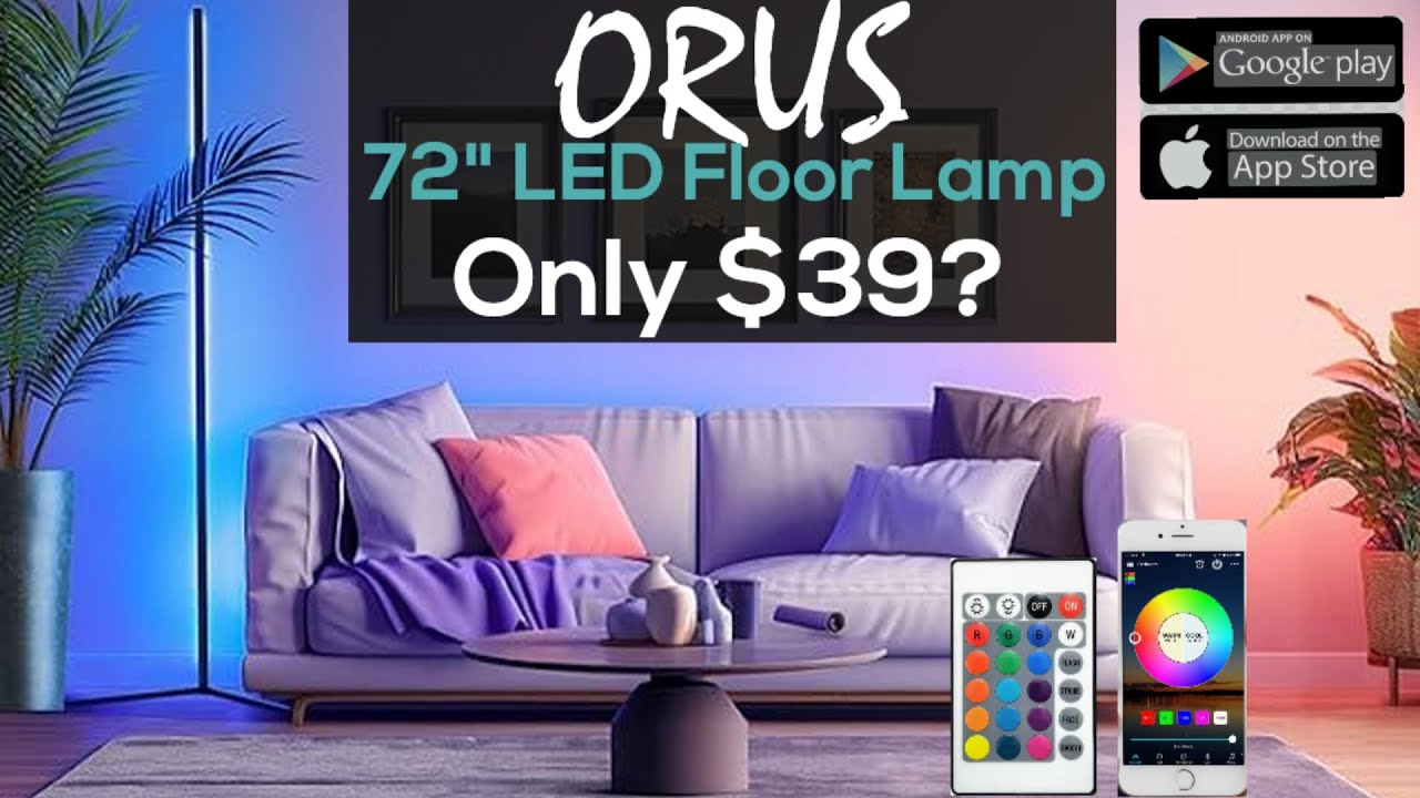 Smart Lighting Bliss: ORUS LED Corner Lamp with Remote and App Control ...