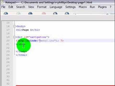 PHP Includes for Web Content - YouTube