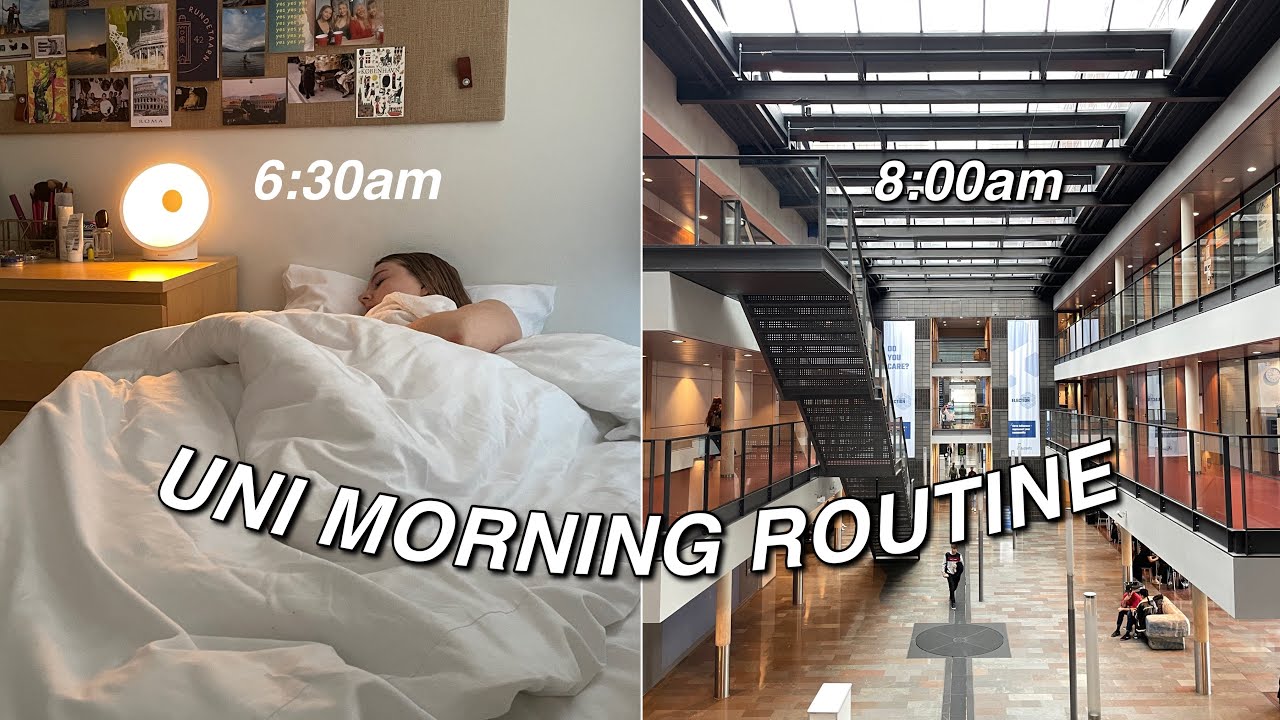 my quick & productive morning routine for university! - YouTube