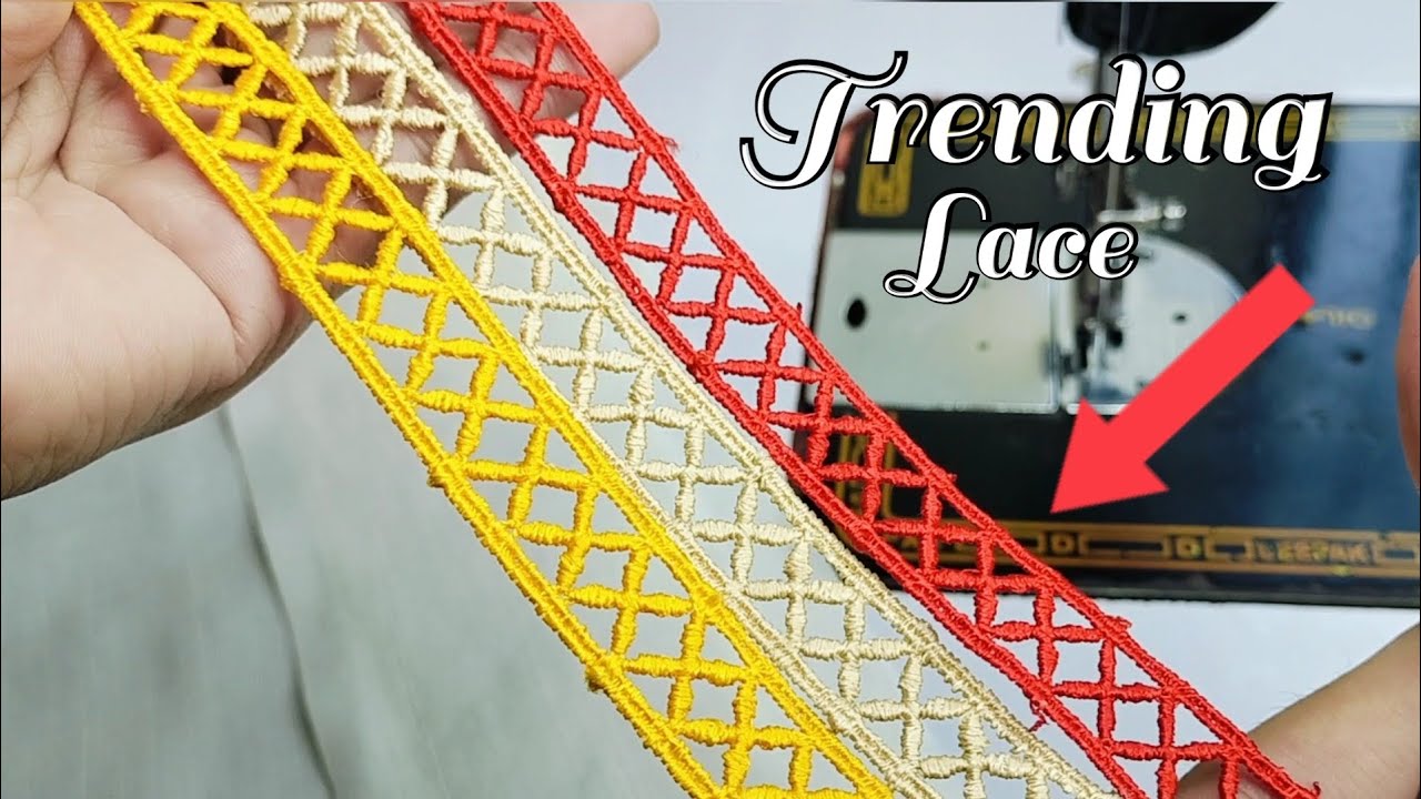 Joint lace kaise🤔 lagate hai ?Jali wali lace lagane ka tarika / How to ...