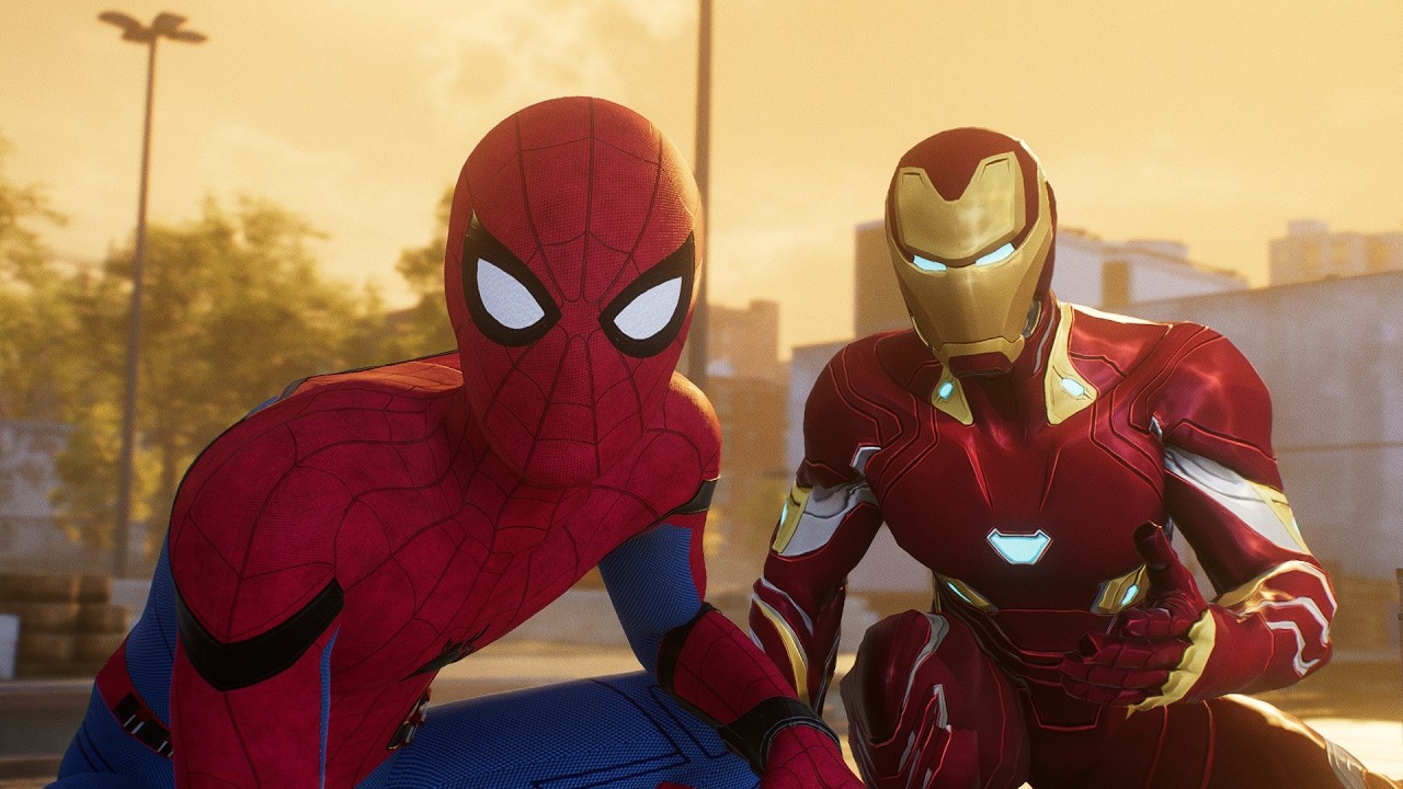 Tom Holland & Iron Man Duo Suit Lizard Chase NG+ - Marvel's Spider Man ...