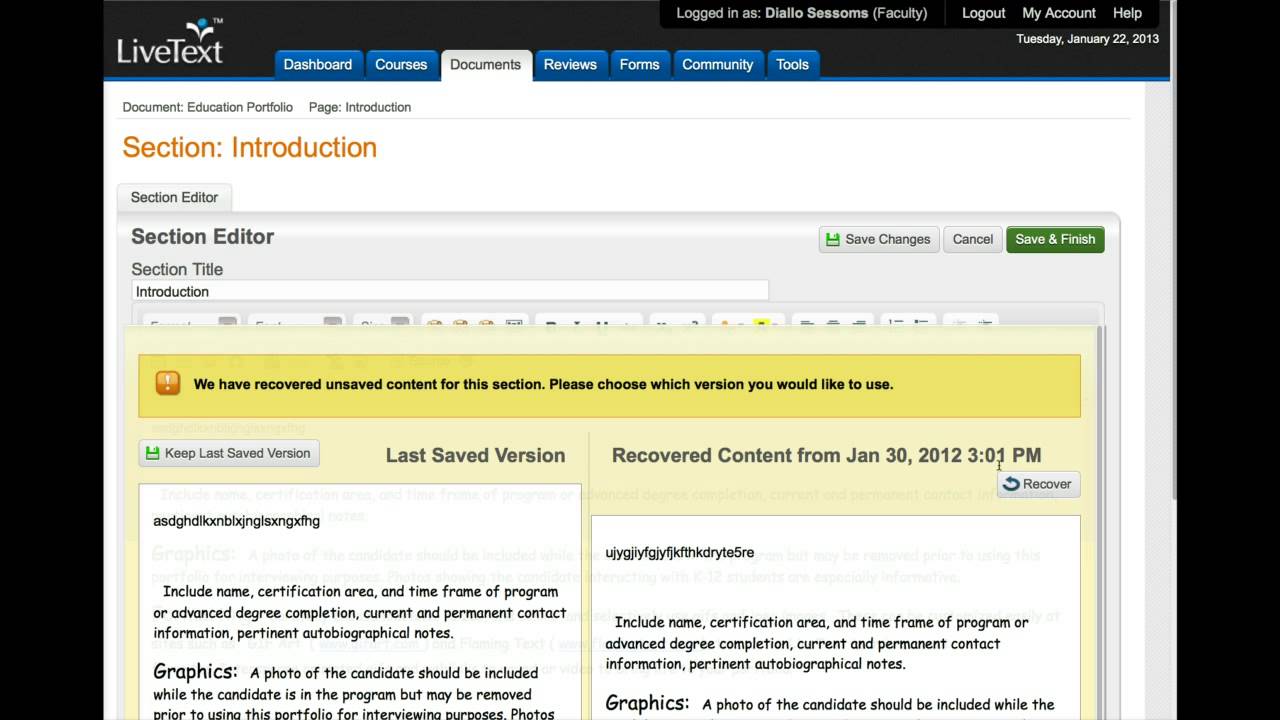 Livetext Portfolio - YouTube