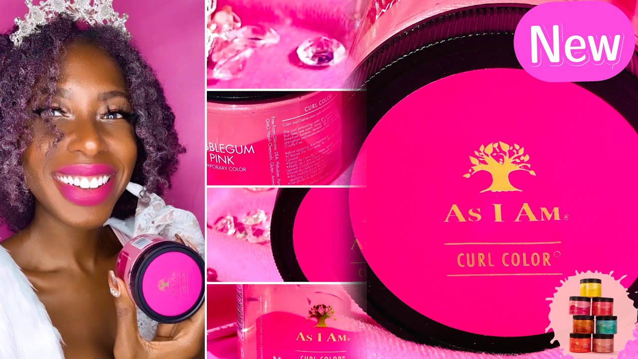 Temporary hair color type 4 natural hair | As I Am curl color bubblegum ...