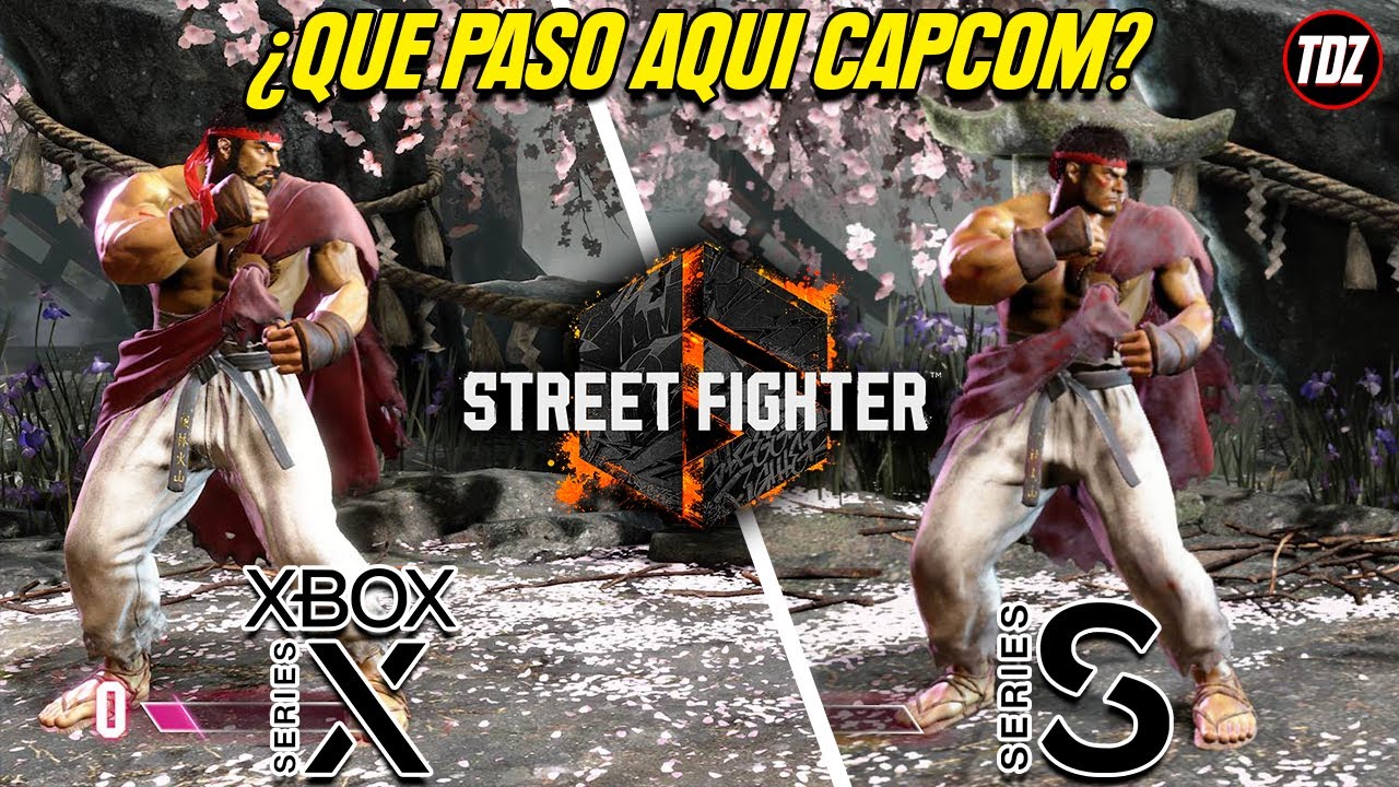 ¡Esto es un DESASTRE! Street Fighter 6 - COMPARATIVA GRAFICA en XBOX ...