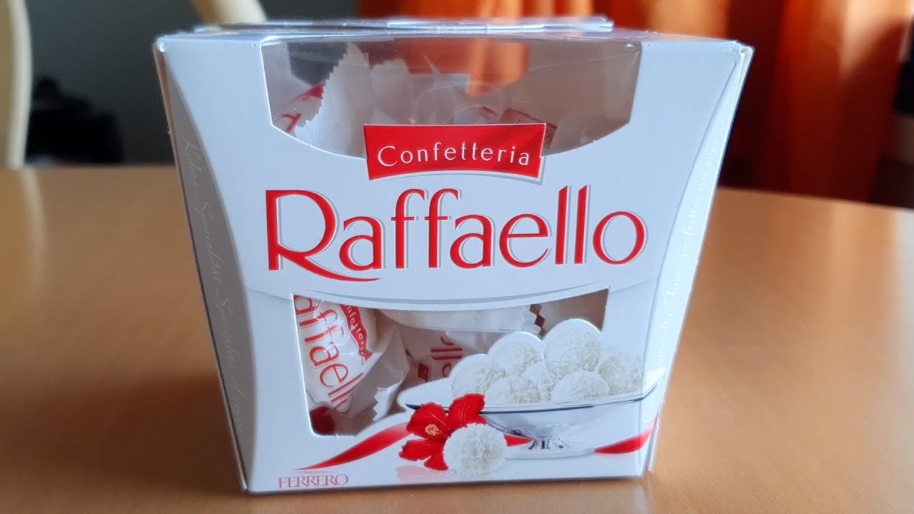 Ferrero Raffaello Almond Coconut Candy (Unboxing) Italian Confectionery ...