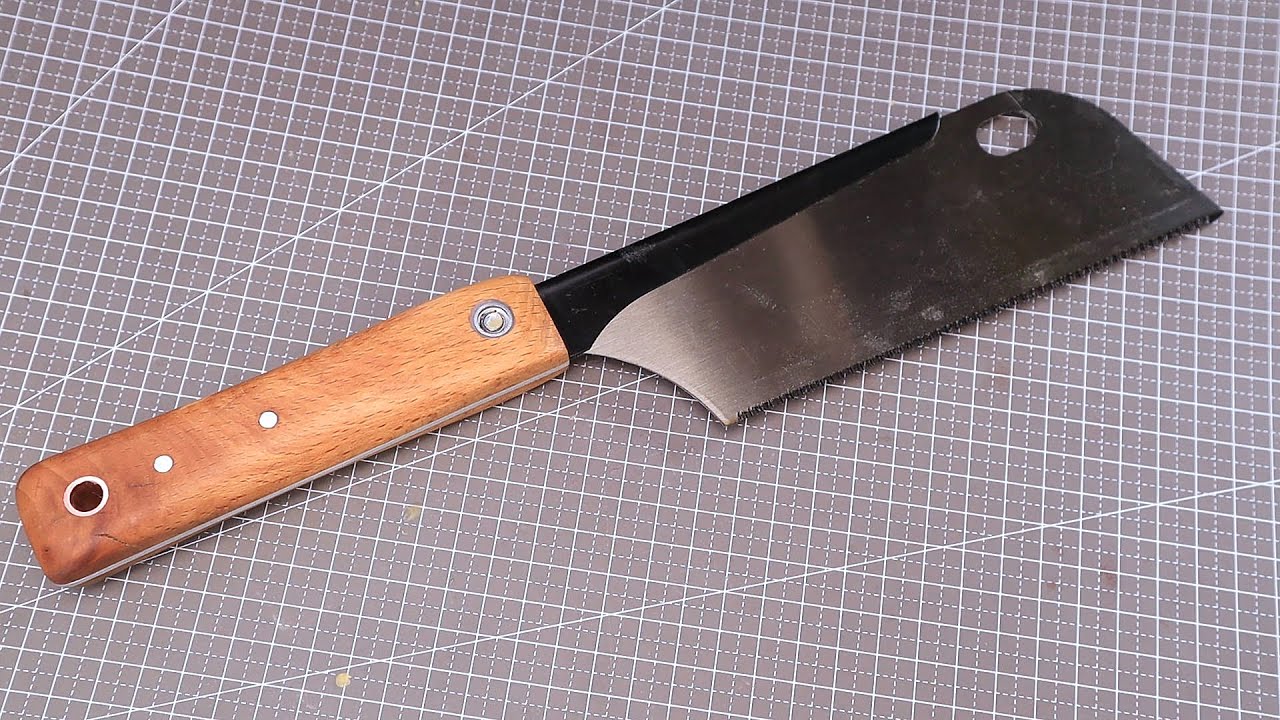 How to Make a Wooden Handle - Making a Saw Handle For My Portable Hand ...