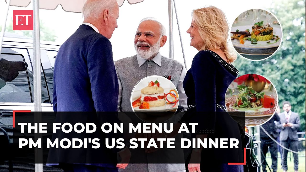 PM Modi's US State Dinner: From millet salad to strawberry shortcake ...