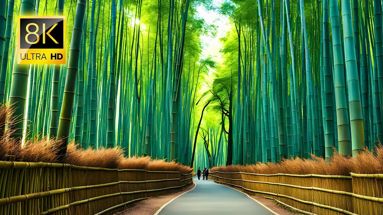 8K HDR Ultra HD | Arashiyama Bamboo Grove | Relaxing Nature Video | 8K ...