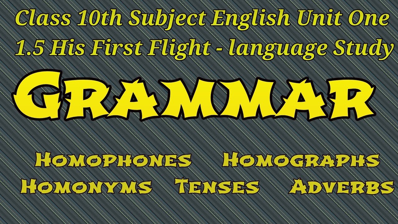 His first flight language study 10th class - YouTube