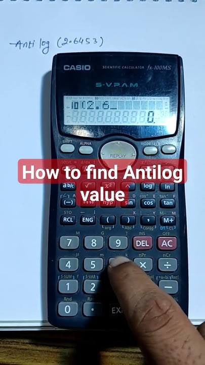 ##shorts How to find Antilog value by Calculator.#### - YouTube