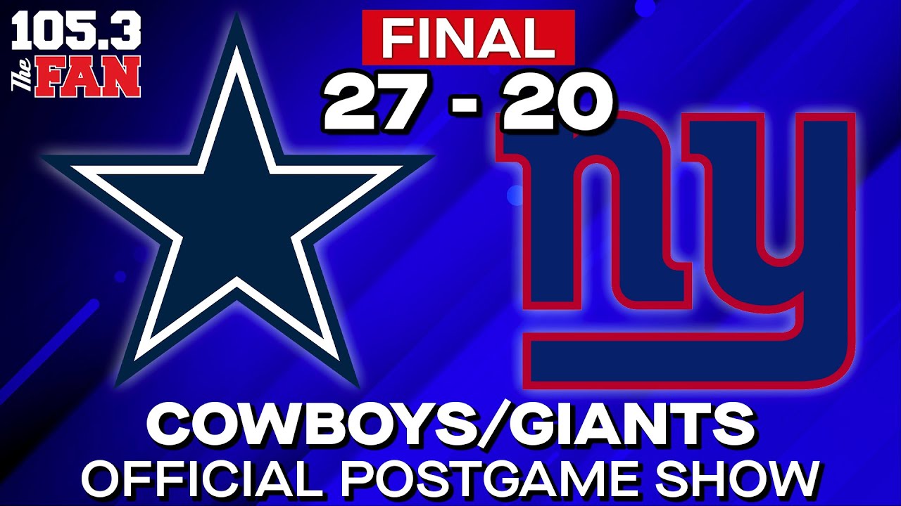 Cowboys 27, Giants 20: Official Dallas Cowboys Postgame Show - YouTube