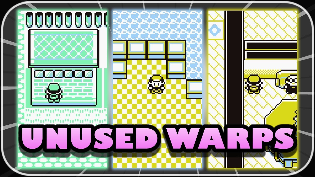 The Unused Warp Tiles of Gen 1 Pokemon - YouTube