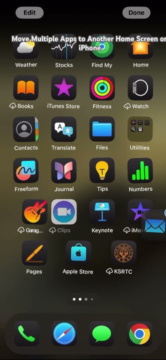Move Multiple Apps to Another Home Screen on iPhone | iOS Home Screen Tips - YouTube