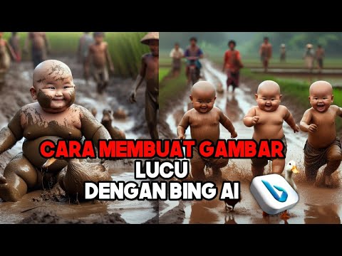 Cara Membuat Gambar Lucu Dengan Bing Ai - YouTube
