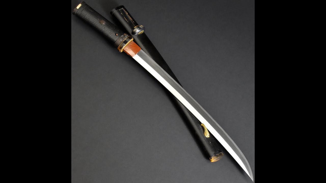 03684 ANTIQUE NIHONTO JAPANESE SAMURAI KATANA SWORD WAKIZASHI SADAMITSU ...