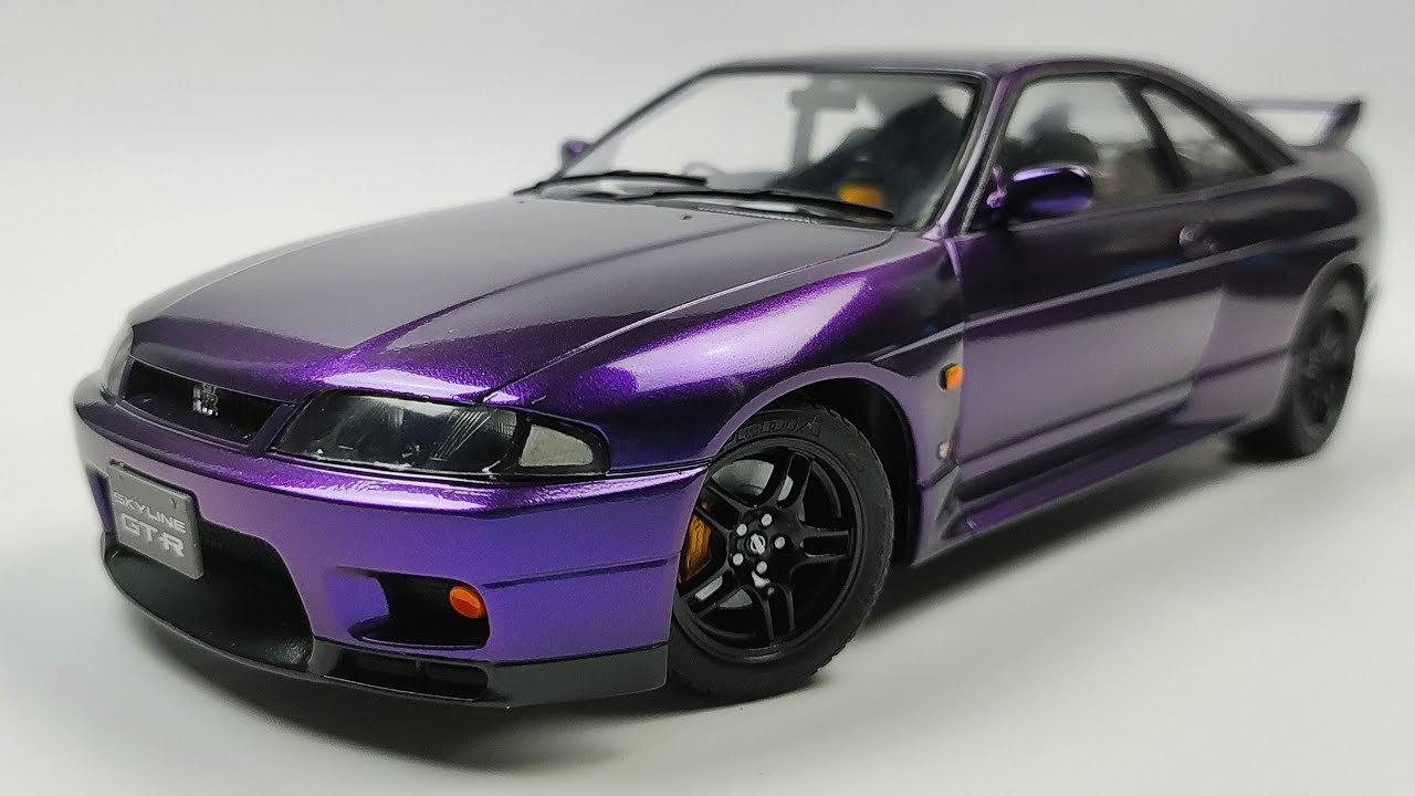 1/24 SCALE MODELKIT TAMIYA NISSAN SKYLINE GTR R33 FULL BUILD VIDEO ...