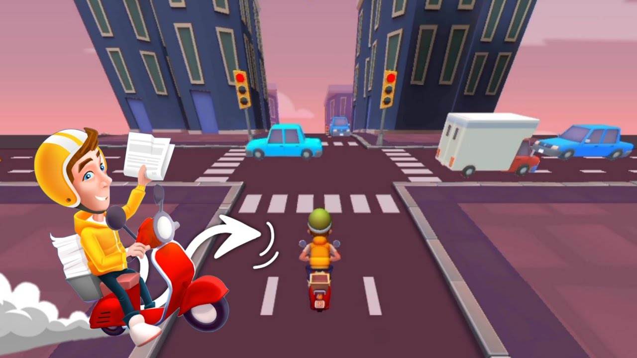 PAPER BOY RACE: RUN & RUSH 3D - YouTube