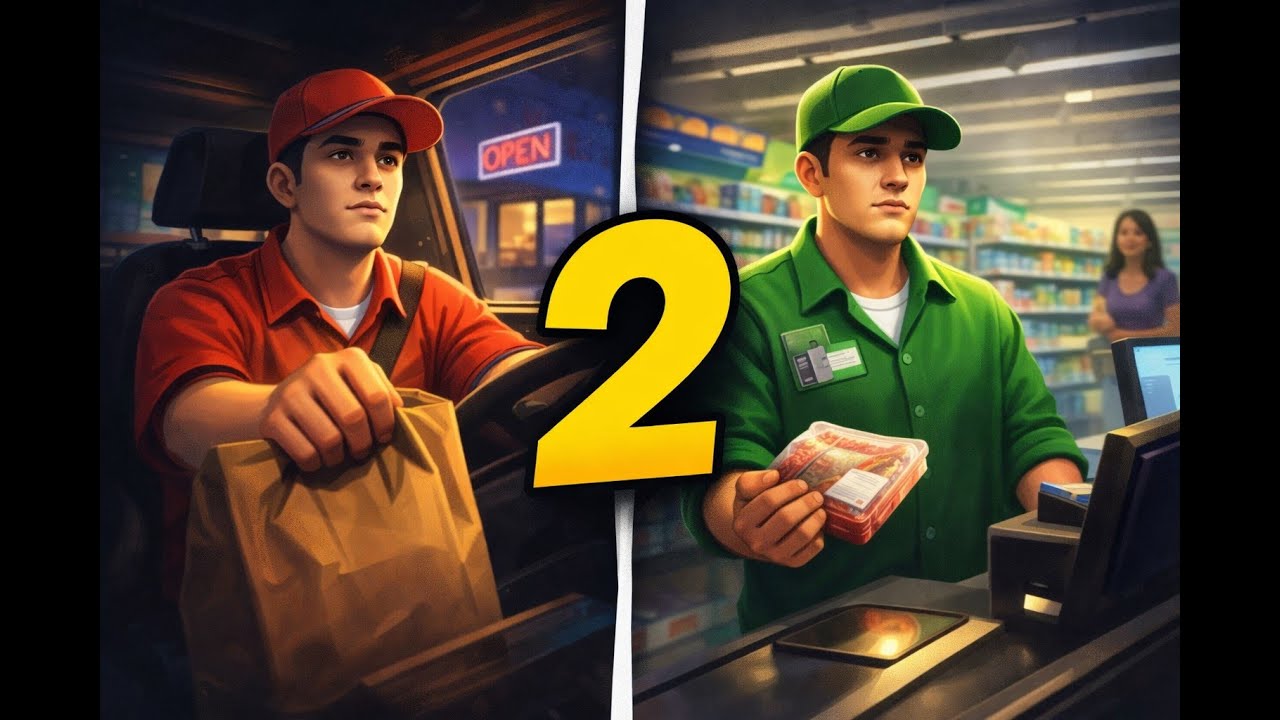 Juggling Two Jobs 😂 | From Delivery to Supermarket – Day 2 - YouTube