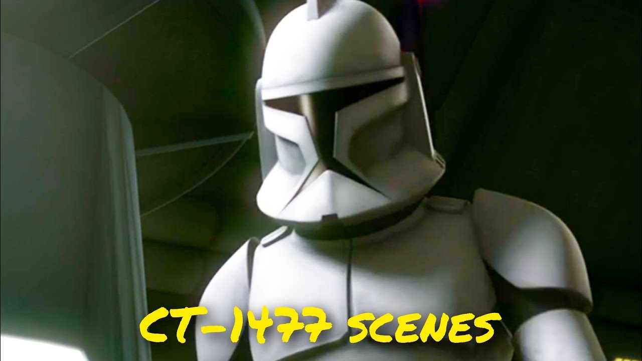 All clone trooper CT-1477 scenes - The Clone Wars - YouTube
