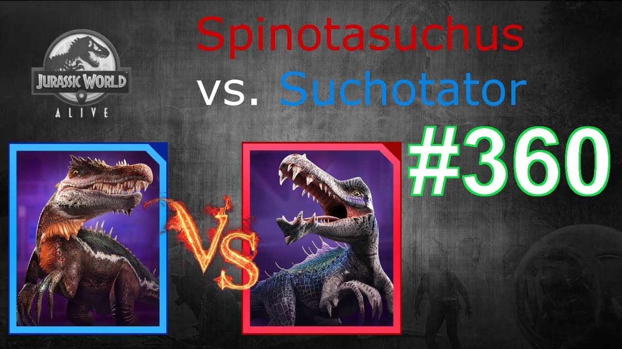 SPINOTASUCHUS vs SUCHOTATOR- which one to go for?| Jurassic World Alive ...