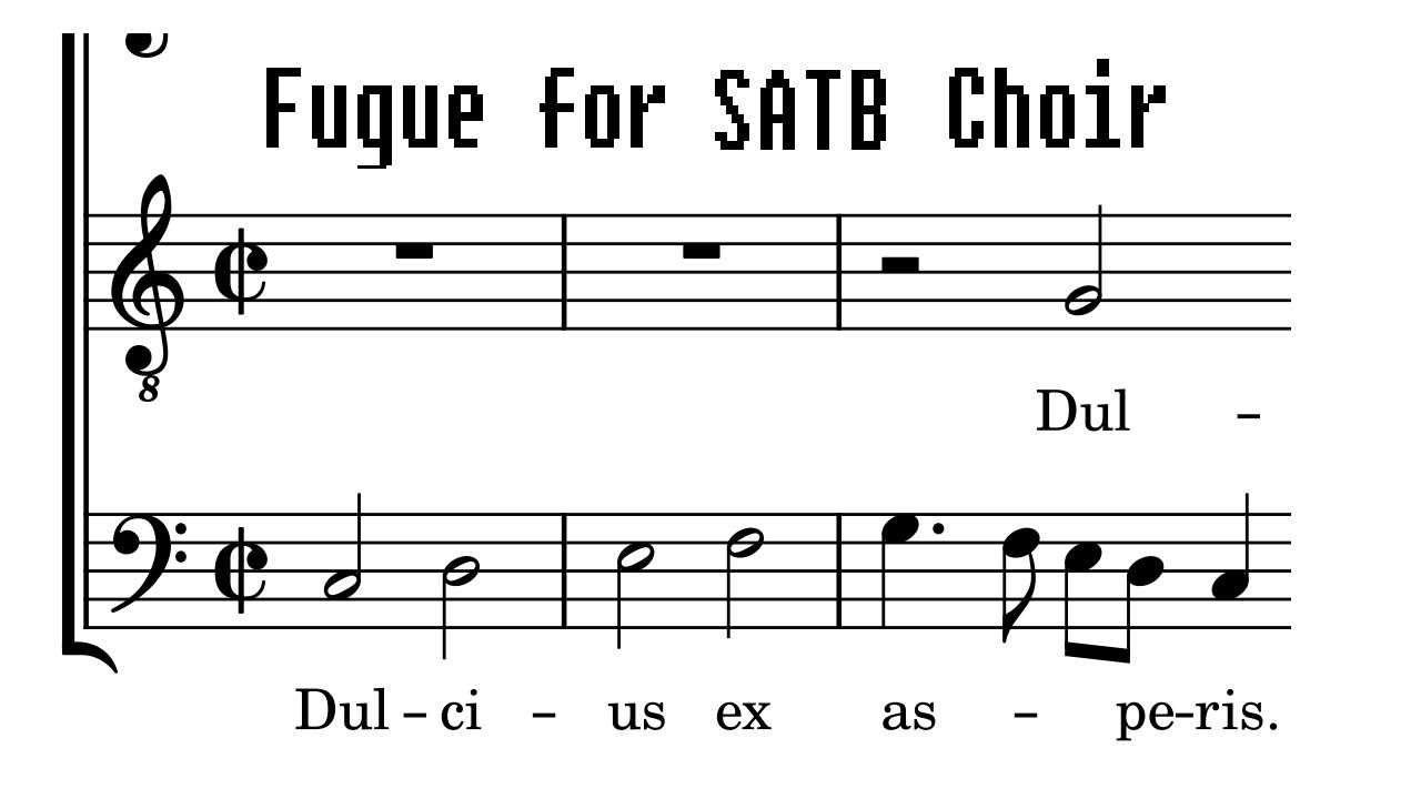 Fugue for SATB Choir - "Dulcius Ex Asperis" - Roman Cano (Cantamus) - YouTube