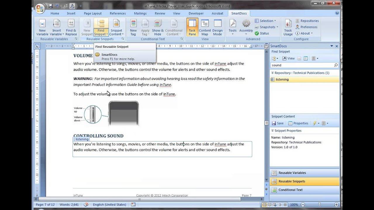 SmartDocs: Content Management and Content Reuse for Microsoft Word - YouTube
