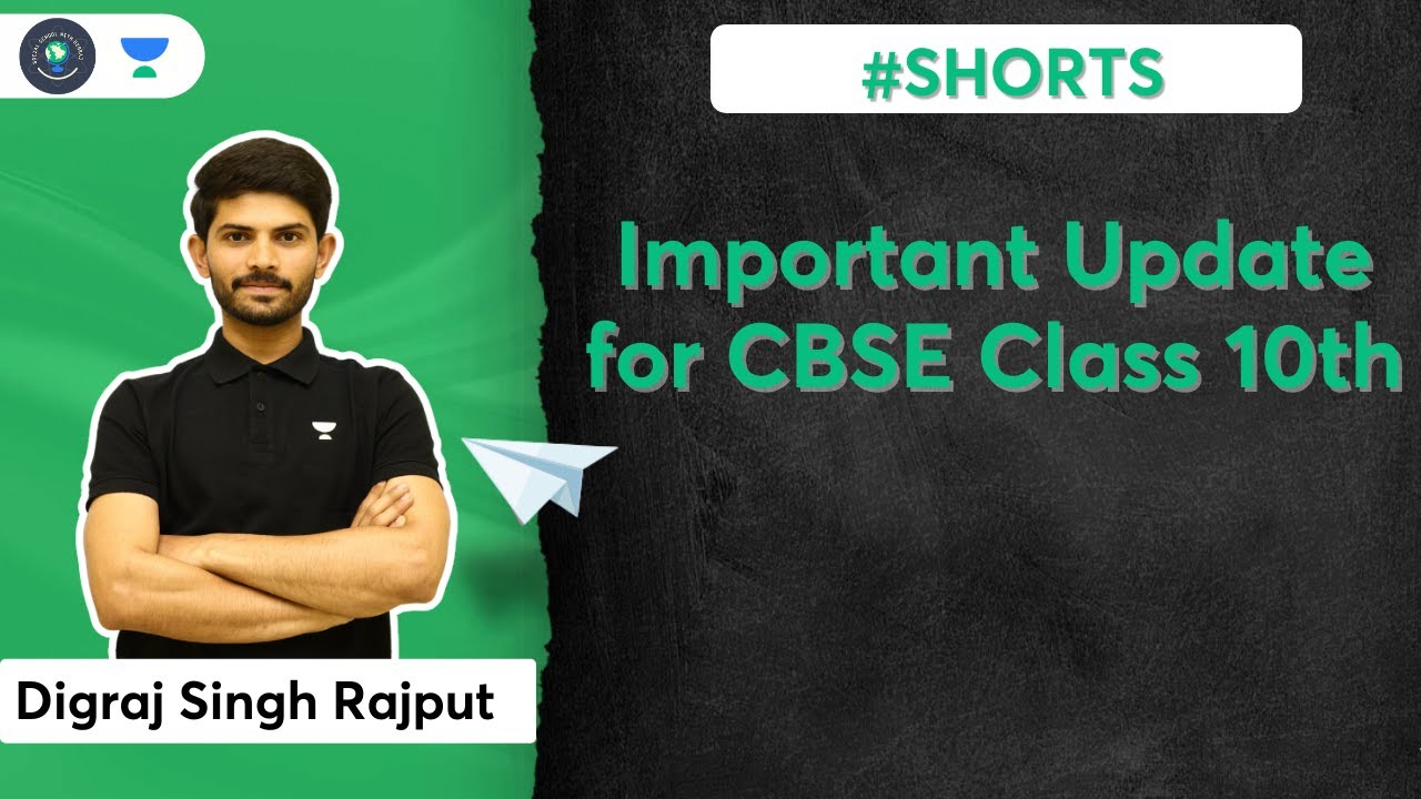 Important Update for CBSE Class 10th | Digraj Singh Rajput | #shorts ...