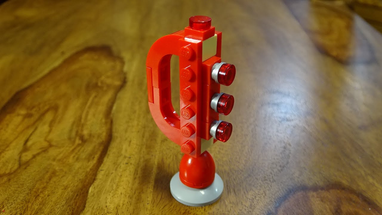 Building a Nice Red Mini Lego Saxophone - YouTube