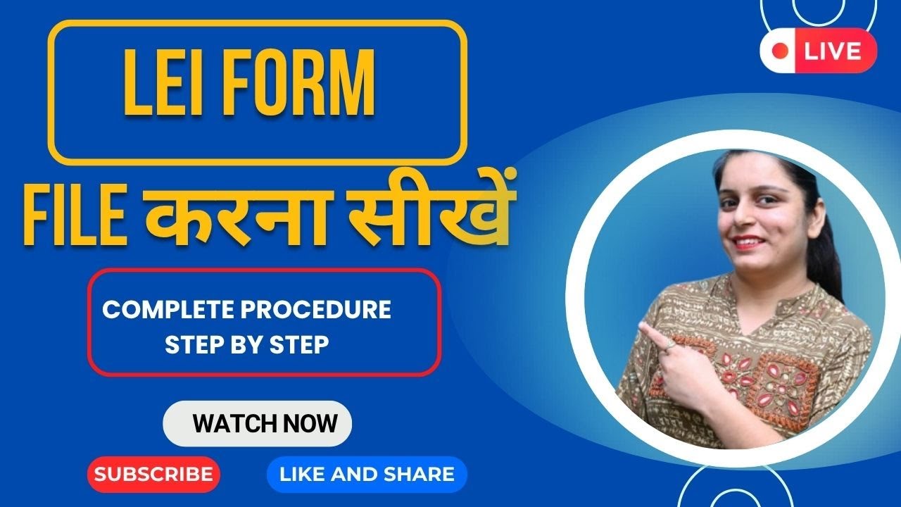 LEI Registration Process Step-by-Step | How to Apply for LEI Code in ...