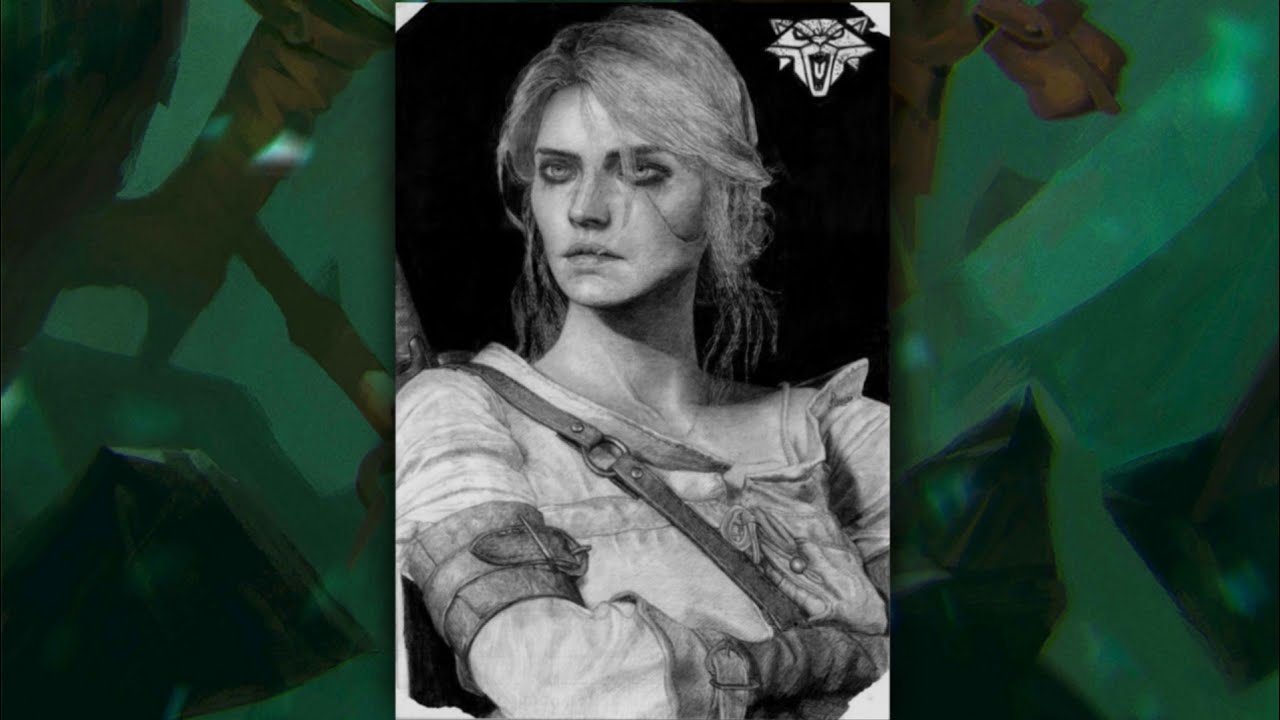 Drawing Cirilla Fiona Elen Riannon, Ciri from The Witcher 3 using ...
