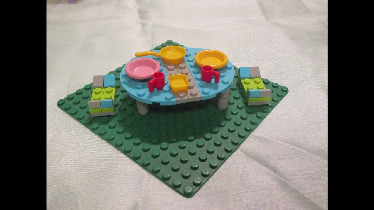 How to Make a Round Lego Table - YouTube