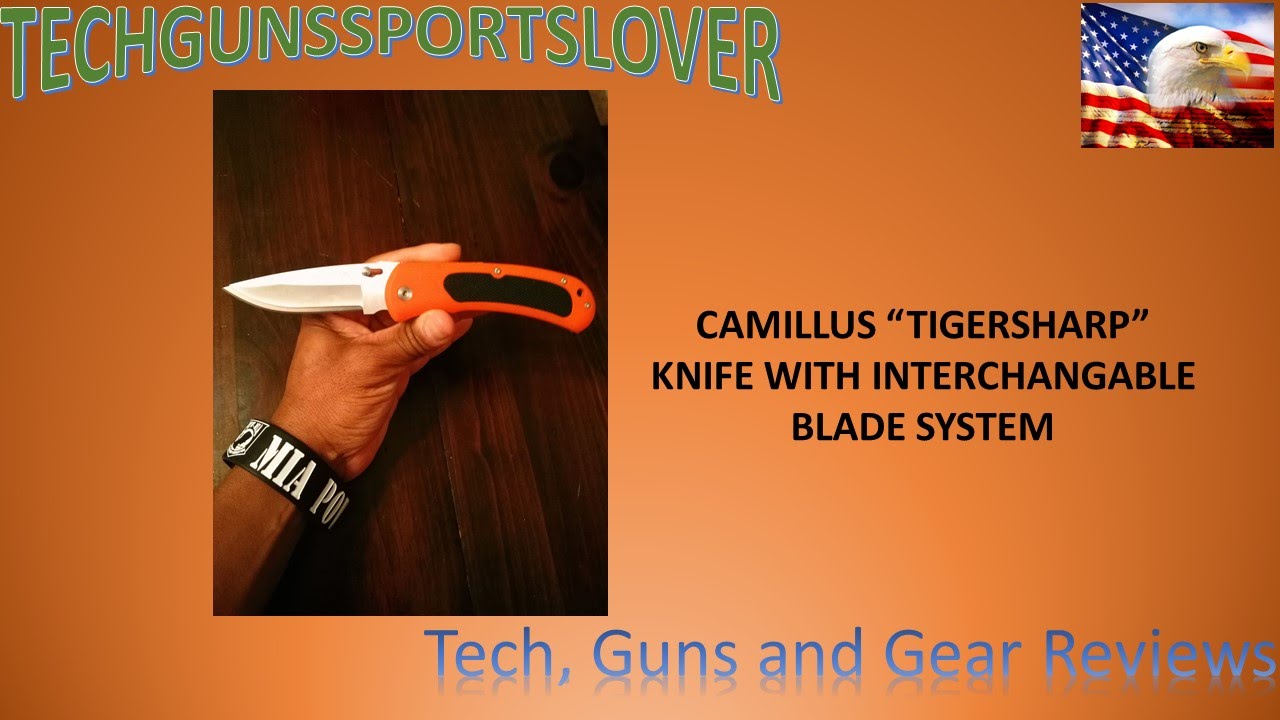 CAMILLUS KNIVES TIGERSHARP KNIFE with Replacement Blade System - YouTube