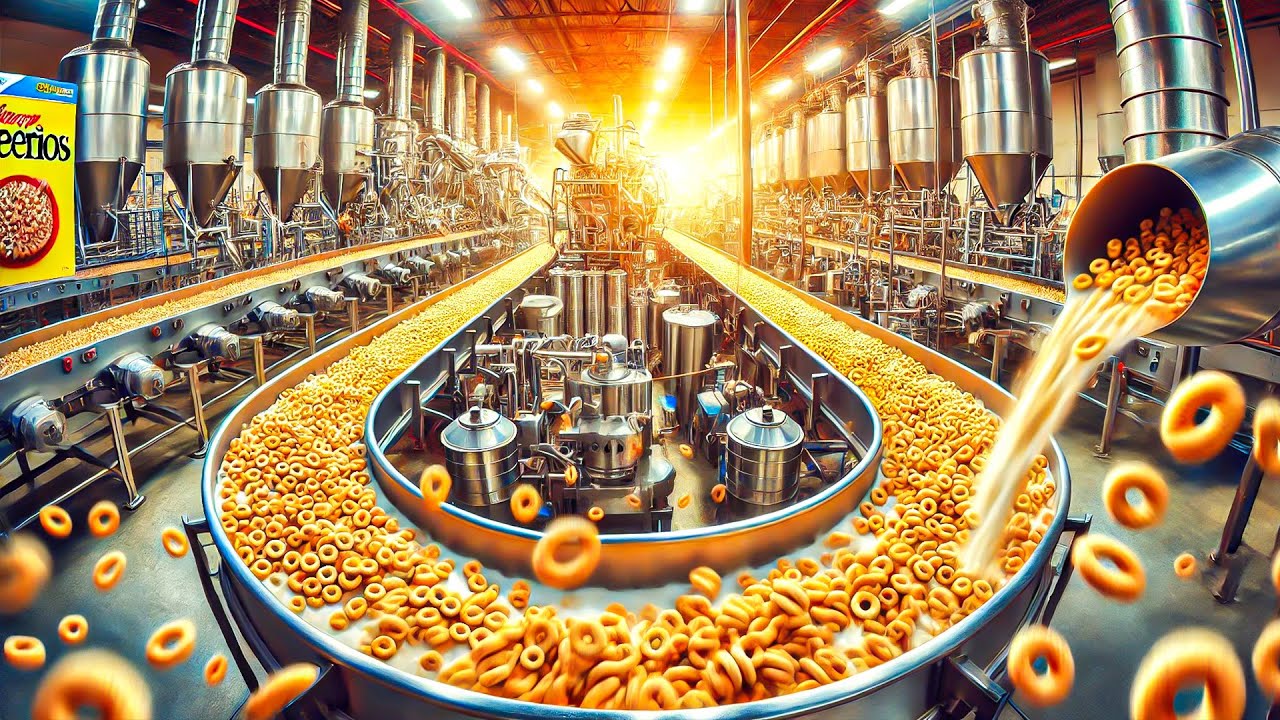 Inside The Cheerios Mega Factory | How Cheerios Are Made | Factory ...