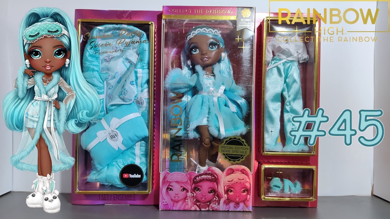 Présentation de la poupée Robin Sterling - Soirée Pyjama [Rainbow High ...