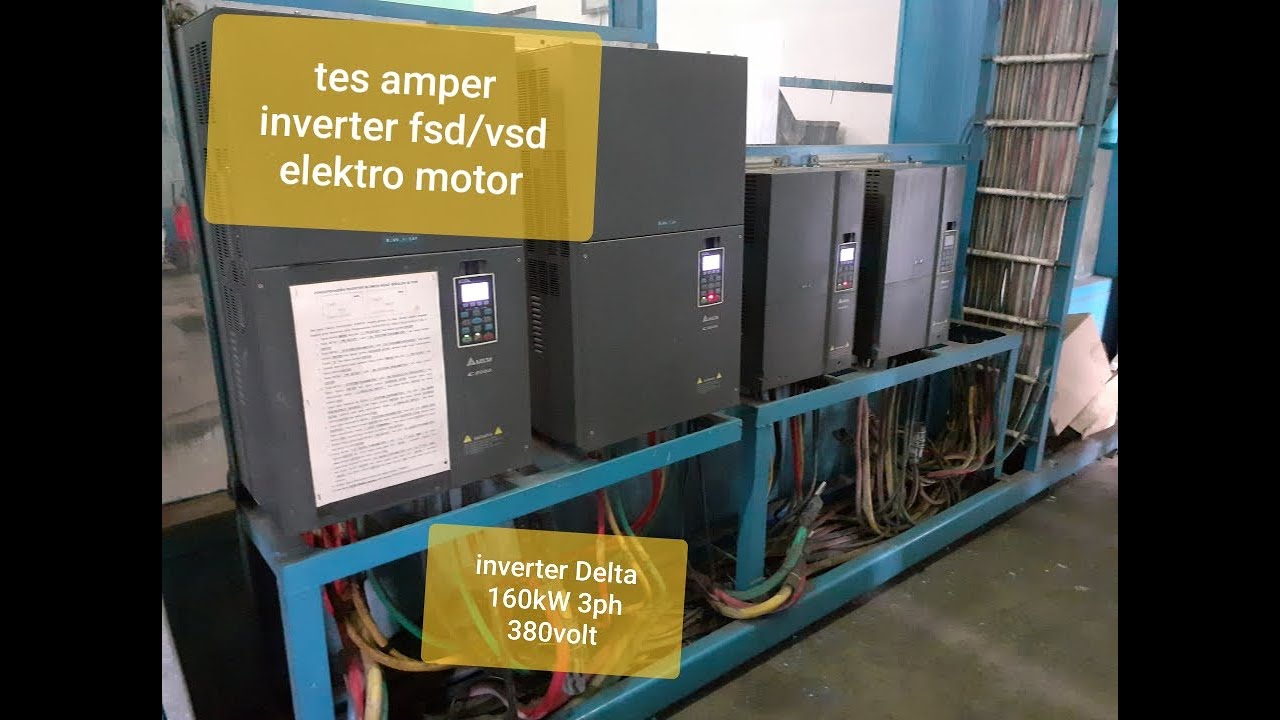 Cek amper inverter vfd delta c2000 - YouTube