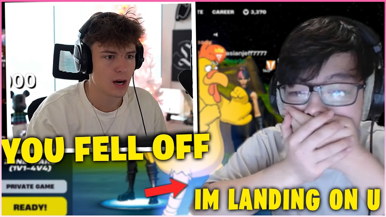 CLIX & STABLE RONALDO Embarrassed ASIANJEFF & HIS FNCS DUO In 2v2 WAGER ...