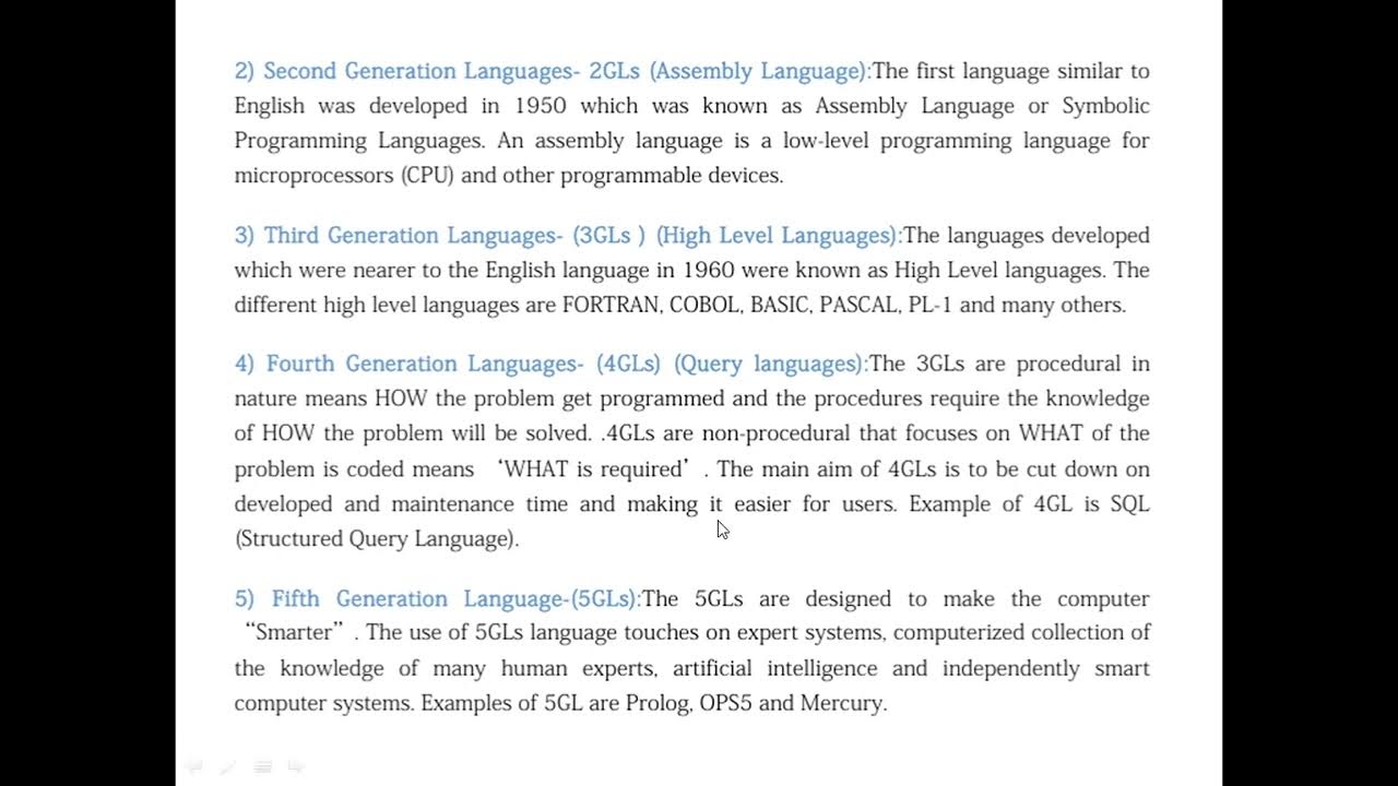 Introduction Of Computer in Class 6- Computer Language & Software | Chapter 1- Part 4 - YouTube