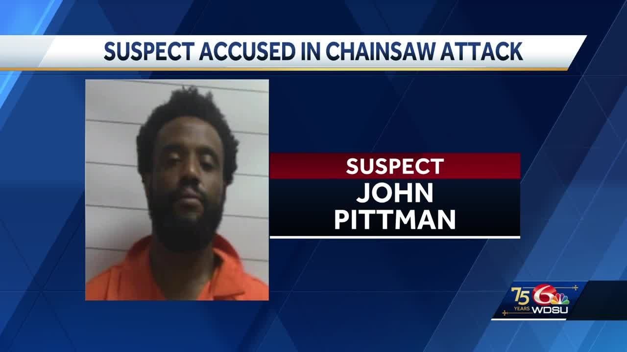 John Pittman arrested, accused in chainsaw attack - YouTube