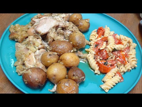 What's For Dinner Side Dish | Viral TikTok Recipe | Rotini Pasta, Feta Cheese, Tomatoes, & Olive Oil