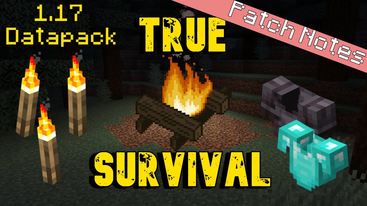 Making True Survival for 1.17 Minecraft | Datapack Speed Patch Notes ...