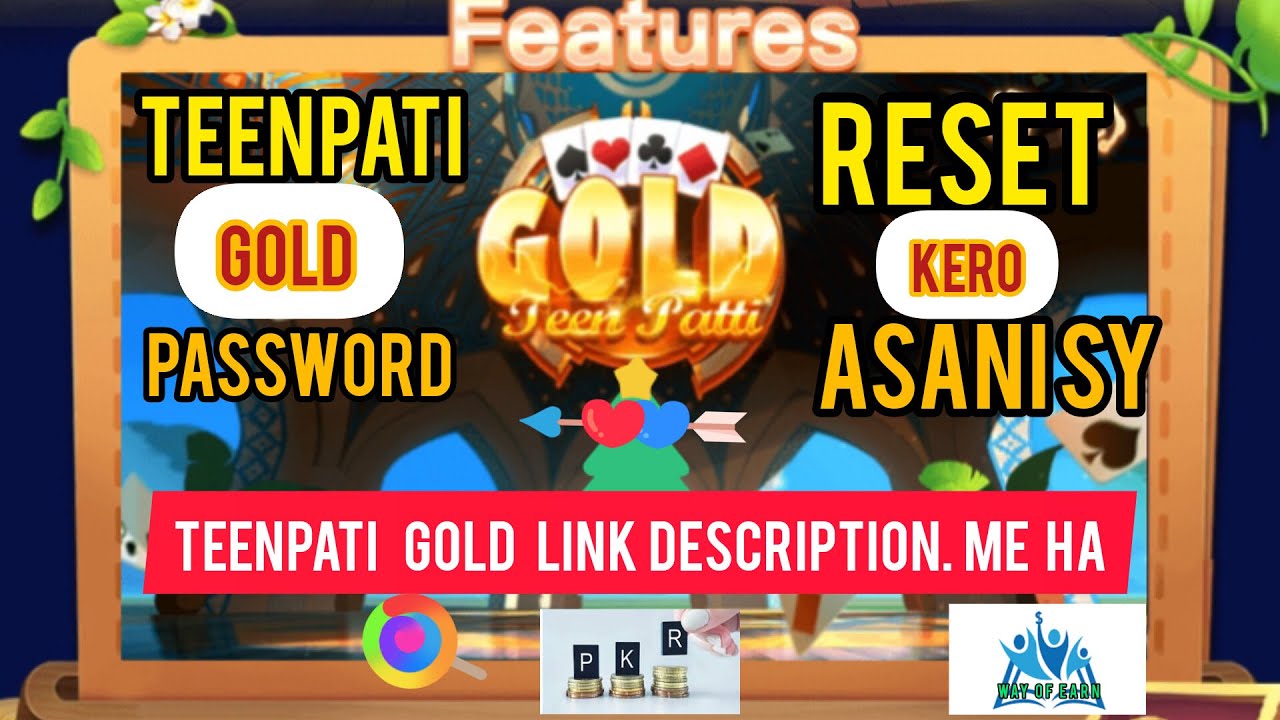 TeenPatti gold password reset Karne ka tarika - YouTube