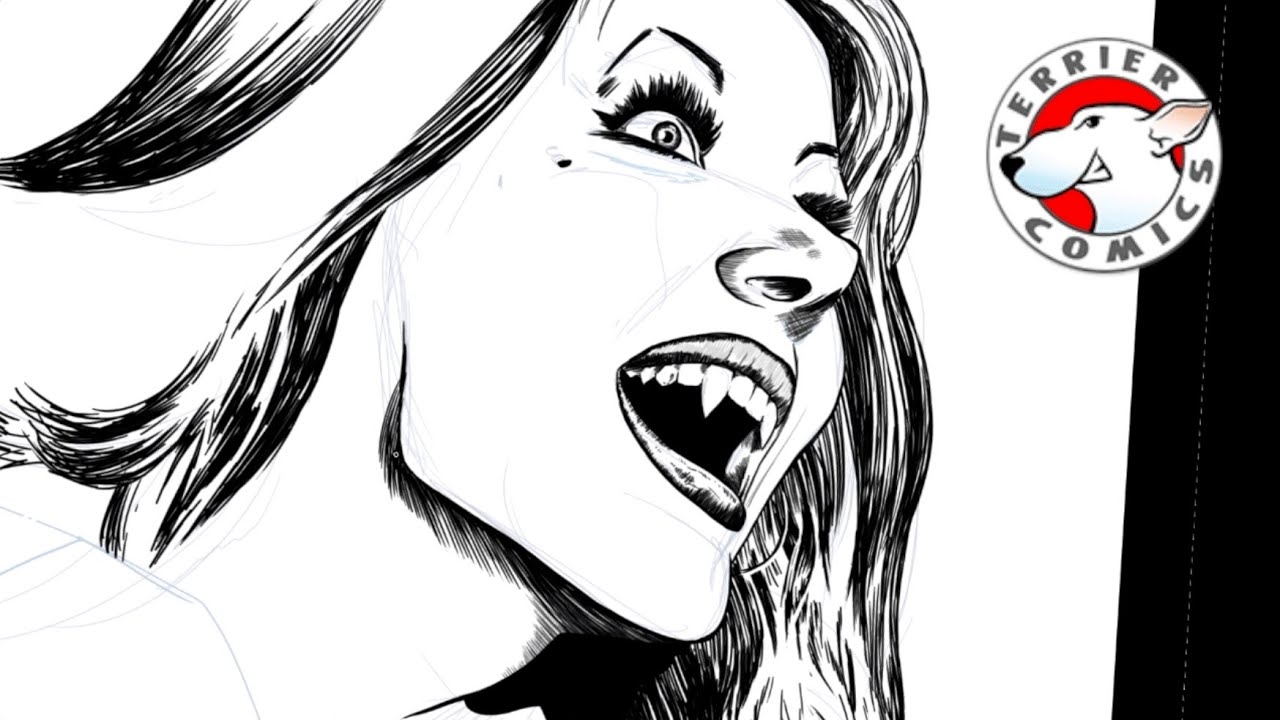 Drawing Ingrid Pitt as Carmilla Karnstein from The Vampire Lovers - YouTube
