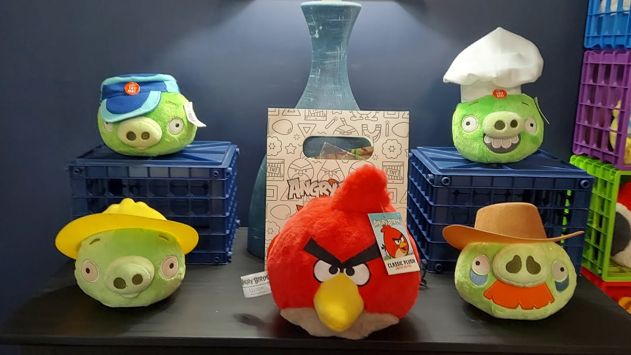 Angry Birds Plush: Construction and Cowboy Pig Plush!!! - YouTube