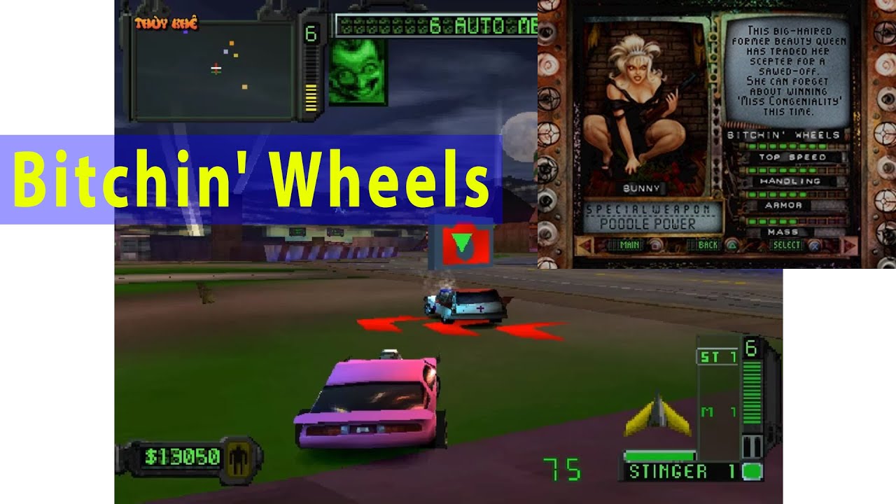 PS1 Rogue Trip Vacation 2012 Pink Car - Game Đua xe bắn súng đi cảnh ...