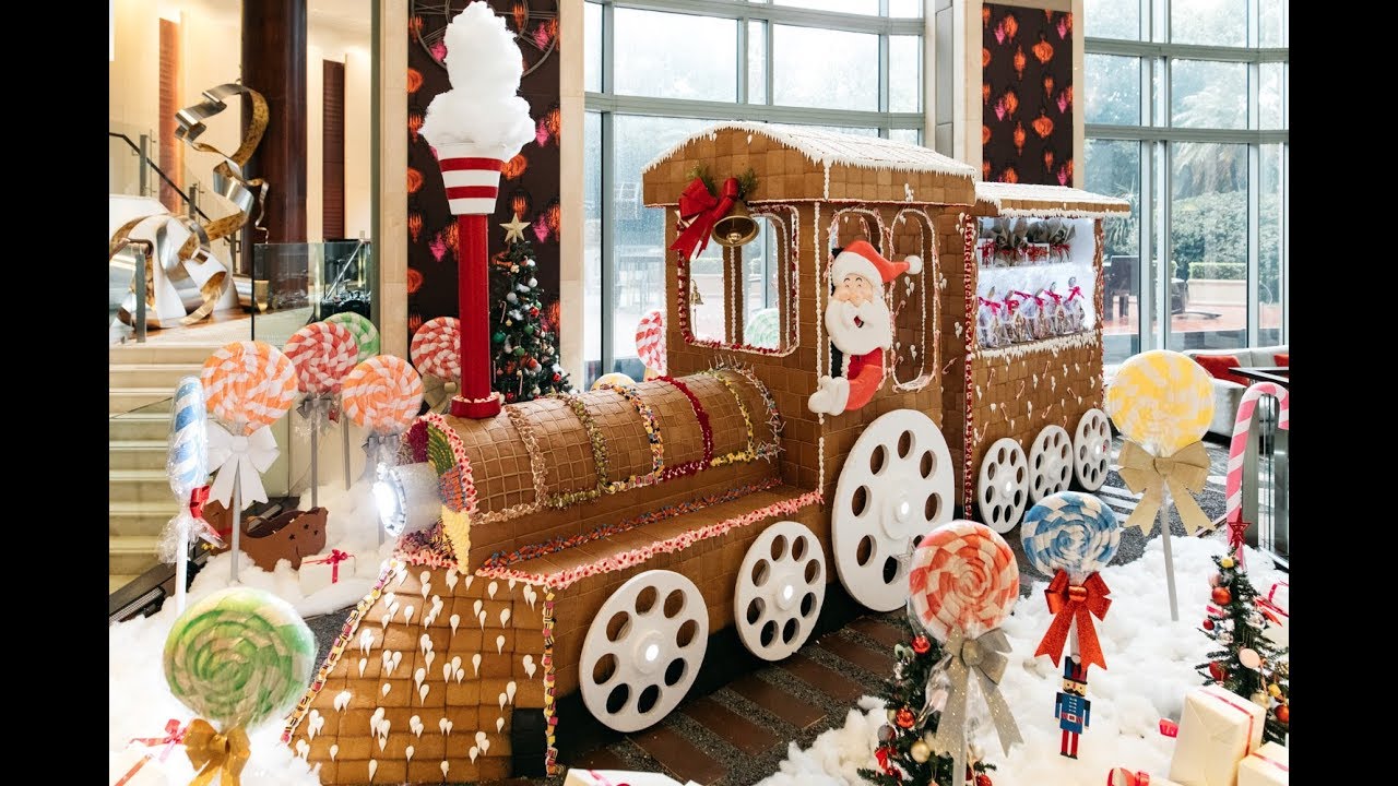 Giant Gingerbread Train - YouTube