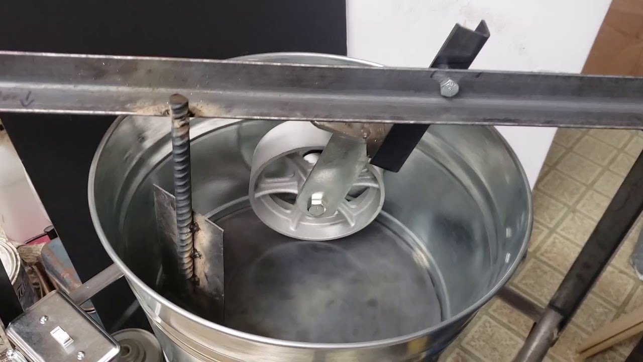 Homemade Sand Muller - First Turns! - YouTube